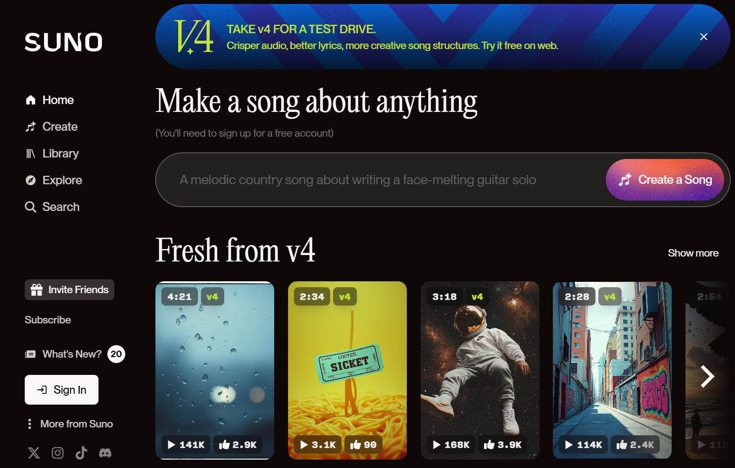 音楽生成AI「Suno」とは？特徴やSuno v4の機能、使い方を解説 | SMS DataTech